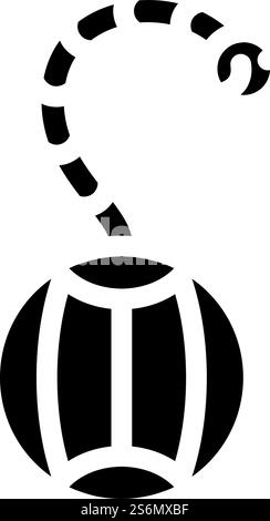 roly-poly pet toy glyph icon vector illustration Stock Vector Image ...