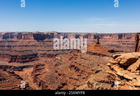 Majestic landscape scenery from Dead Horse point State Park in Moab, on ...