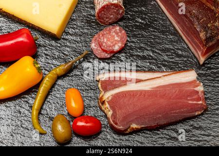 south tyrolean bacon Stock Photo - Alamy