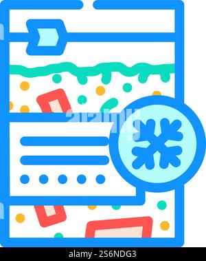 frozen vegetables color icon vector illustration Stock Vector Image ...