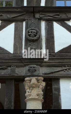 Aitre Saint-Maclou in Rouen centre, France. Medieval Charnel House ...