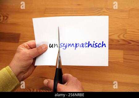 Sympathetic or unsympathetic Stock Photo - Alamy