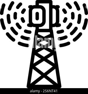 scale electromagnetic line icon vector. scale electromagnetic sign ...