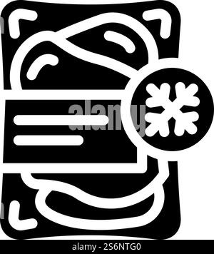 cutlets food glyph icon vector illustration Stock Vector Image & Art ...