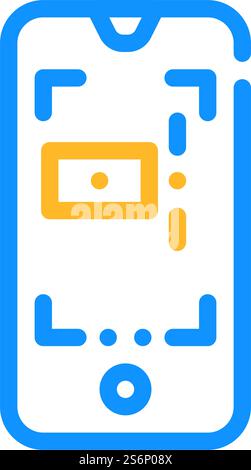 autofocus photo camera icon color illustration Stock Vector Image & Art ...