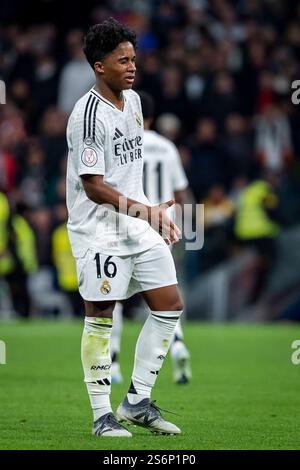 Endrick of Real Madrid CF celebrates goal during the Copa del Rey ...