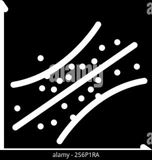 linear regression glyph icon vector illustration Stock Vector Image ...