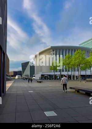 View of the Robert Schuman Building of the European Parliament ...