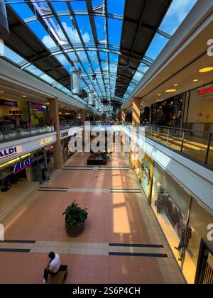 Interior view, Citti-Park, shopping center in Kiel, Schleswig-Holstein ...