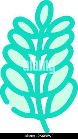 moringa bio vitamin food icon doodle illustration Stock Vector Image ...