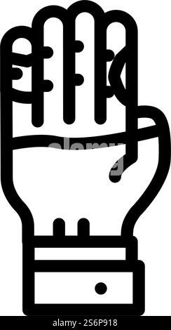 vitiligo skin disease line icon vector illustration Stock Vector Image ...