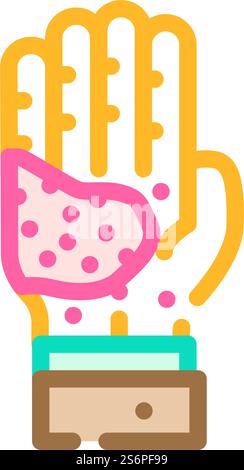 atopic dermatitis icon color illustration Stock Vector Image & Art - Alamy