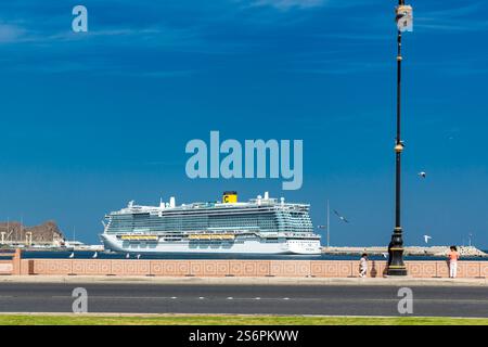 Cruise ship Costa Toscana in the port of Muscat, Muscat, Oman, Arabian ...