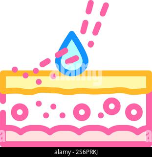 molluscum contagiosum color icon vector illustration Stock Vector Image ...