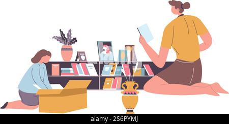 Mother helping child put on shoes Stock Vector Image & Art - Alamy