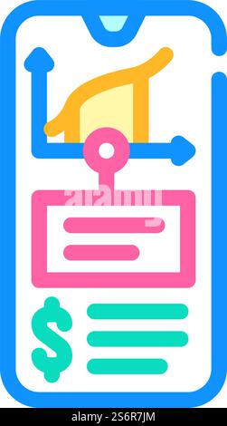 benefit passive income infographic color icon vector. benefit passive ...