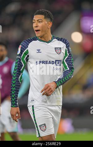 Burnley, UK. 17th Jan, 2025. Wilson Isidor of Sunderland reacts after a ...