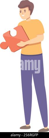 Work realization icon cartoon vector. Self confidence. Career ...