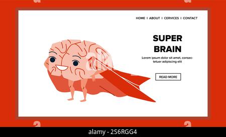 Funny superhero brain cartoon Stock Vector Image & Art - Alamy