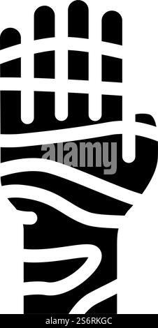 back and leg shiatsu glyph icon vector illustration Stock Vector Image ...