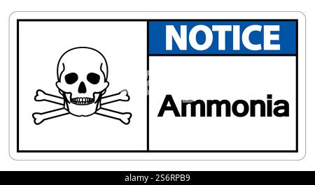 Notice Ammonia Symbol Sign On White Background Stock Vector Image & Art ...