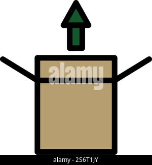 Product Release Icon. Editable Bold Outline With Color Fill Design ...
