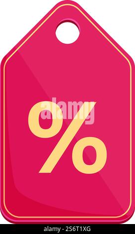 Loyalty tag sale icon cartoon vector. Consumer program. Gift card Stock ...