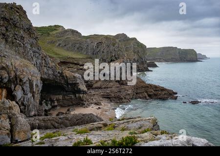 Giant's Cave, Gower Peninsula Stock Photo - Alamy
