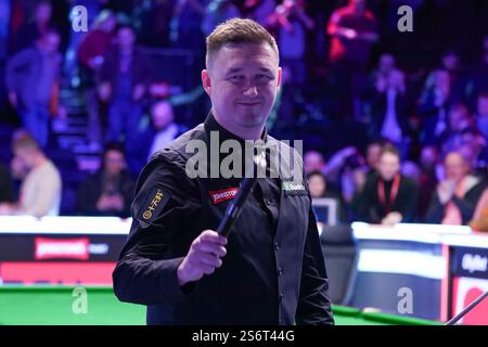 Kyren Wilson celebrating after winning the match between Kyren Wilson ...