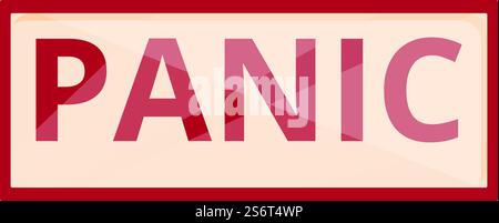 Panic icon cartoon vector. Anxiety stress. Mental attack Stock Vector ...