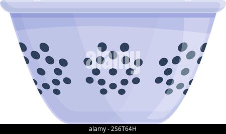 Colander drainer icon cartoon vector. Pasta sieve. Boil cook Stock ...