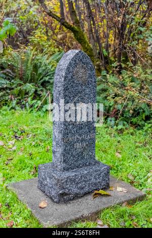 Clark Monument (of Lewis and Clark) at McKenzie Head, Cape ...