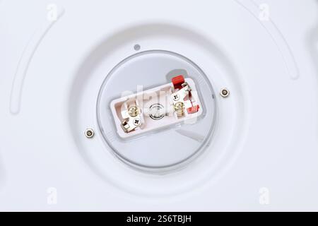 Close up of bracket for mounting LED ceiling light Stock Photo - Alamy