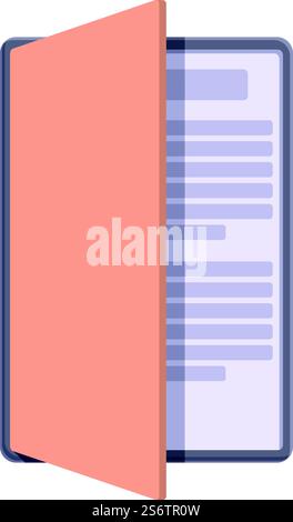 Ebook reader. Cartoon Stock Vector Image & Art - Alamy