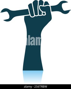 Labor Day Icon. Shadow Reflection Design. Vector Illustration Stock ...