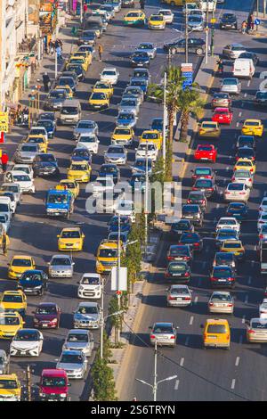 Traffic jam in Amman, Jordan Stock Photo - Alamy