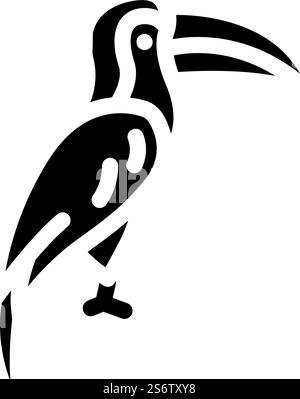 toucan bird glyph icon vector illustration Stock Vector Image & Art - Alamy