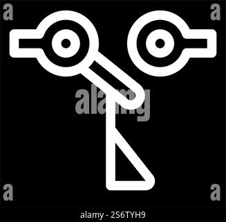 limit switch glyph icon vector. limit switch sign. isolated contour ...