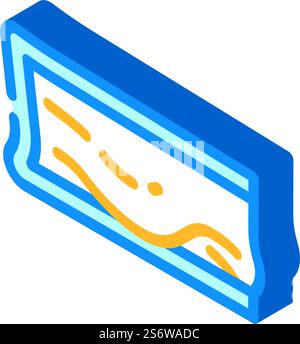 gorgonzola cheese isometric icon vector illustration Stock Vector Image ...