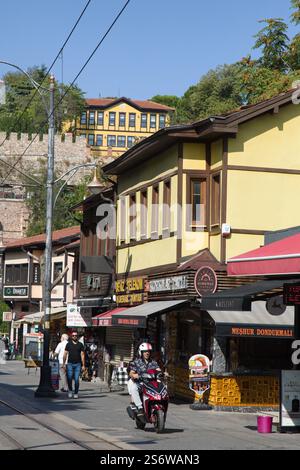 street scene, , Bursa, shops, Turkey, Asia, travel, people Stock Photo ...