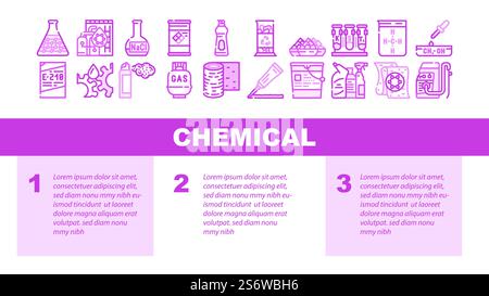 Chemical Industry Production Landing Header Vector Stock Vector Image ...