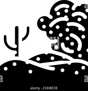 sand egypt desert glyph icon vector illustration Stock Vector Image ...