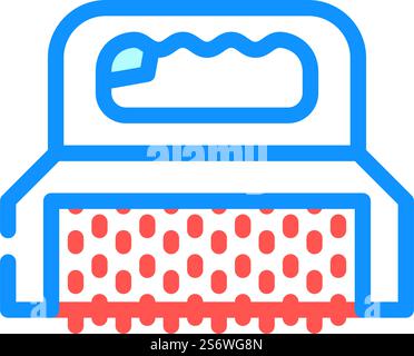 manual skinning machine color icon vector illustration Stock Vector ...
