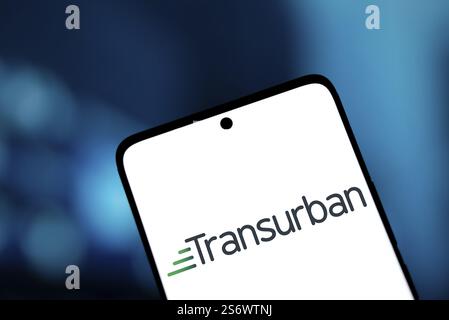 Dhaka, Bangladesh- 16 jan 2025, Transurban logo is visible on the broken glass Stock Photo - Alamy