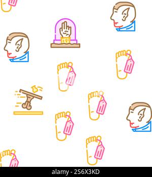 Fear Phobia Problem Vector Seamless Pattern Stock Vector Image & Art ...