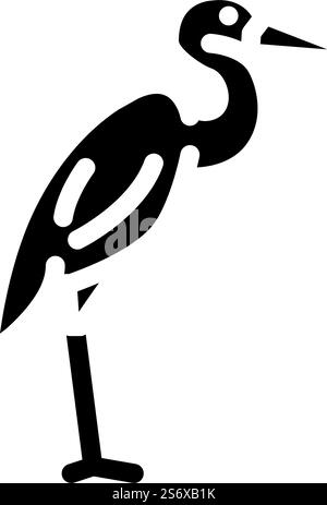 swift bird glyph icon vector illustration Stock Vector Image & Art - Alamy