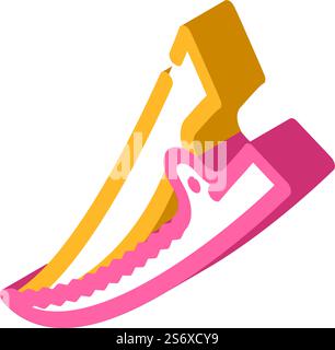 stylish hair pin isometric icon vector illustration Stock Vector Image ...