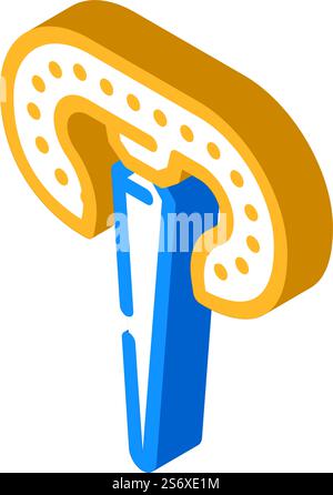 japan style hair pin isometric icon vector illustration Stock Vector ...