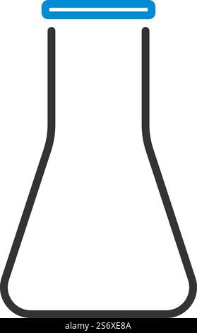 Chemical Bulbs Icon. Editable Bold Outline With Color Fill Design ...