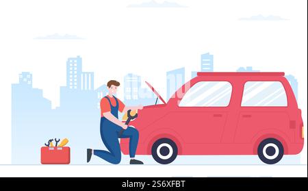 Car Inspection of The Station Detects Faults, Draws up a Checklist of ...
